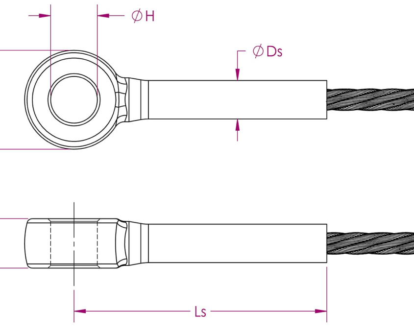 Terminal, Pin Eye – ASP100 | Assembly Specialty Products