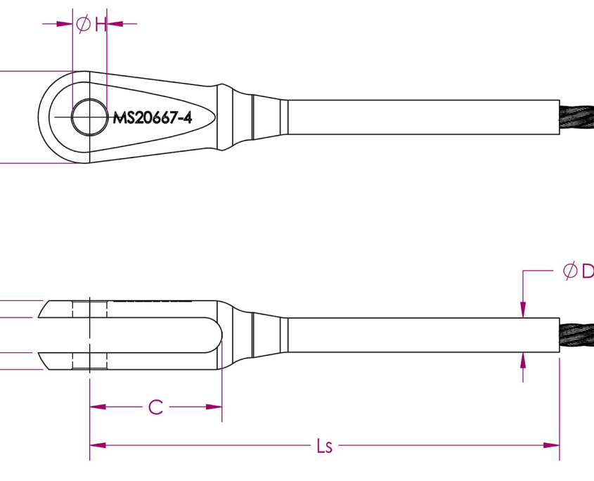 Terminal, Fork End – MS20667 | Assembly Specialty Products
